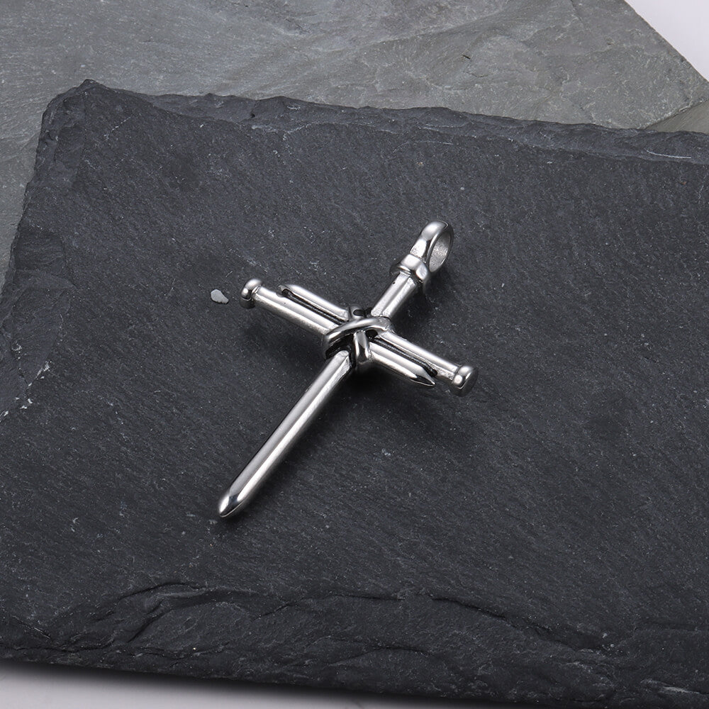 Classic Cross Stainless Steel Pendant - Rock & Spark